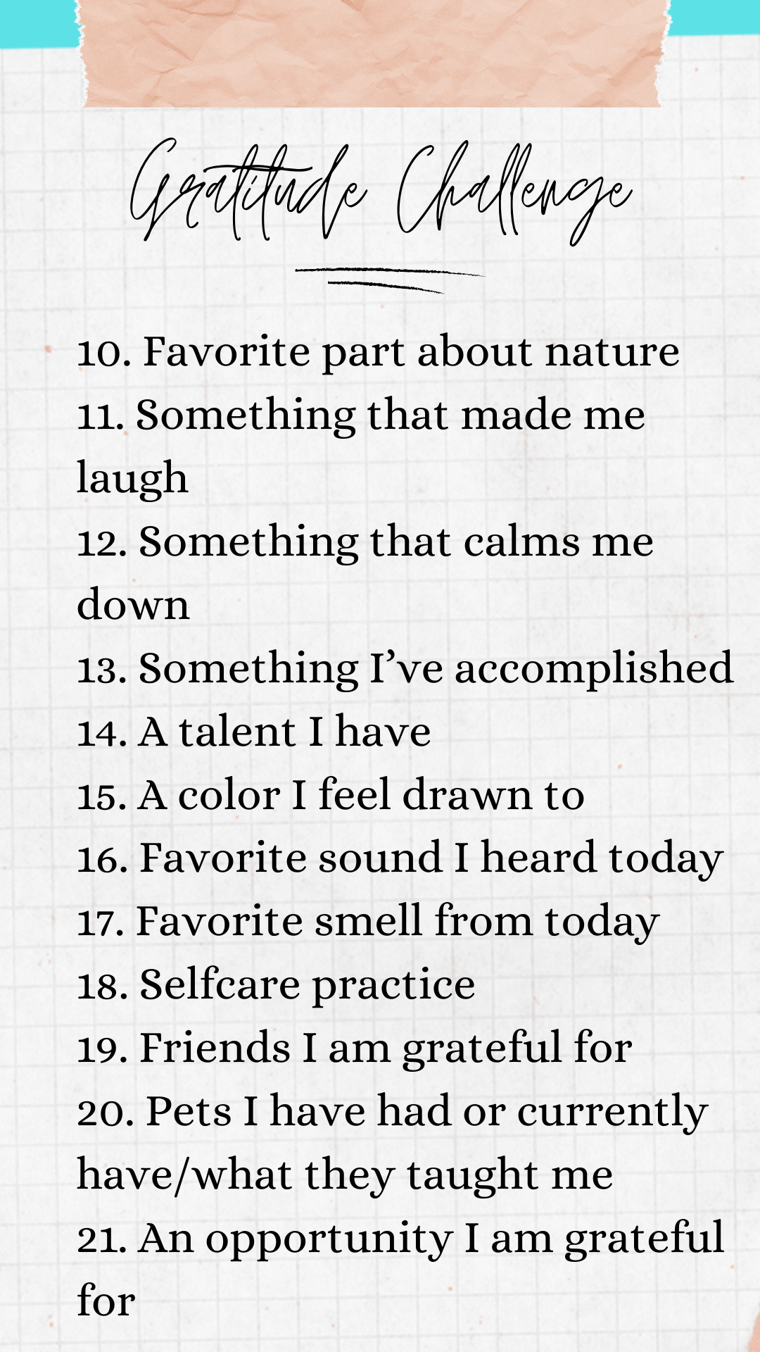 21 Day Gratitude Challenge – Becsea